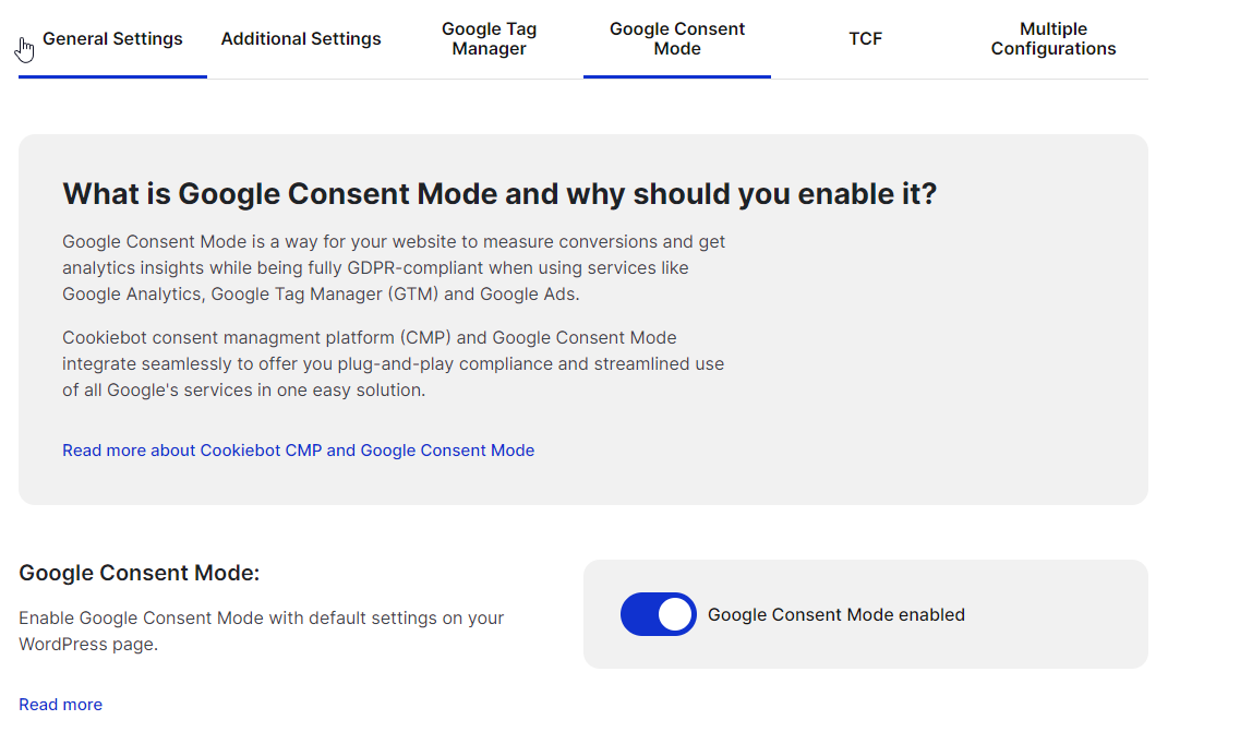 About Google consent mode – Cookiebot Support
