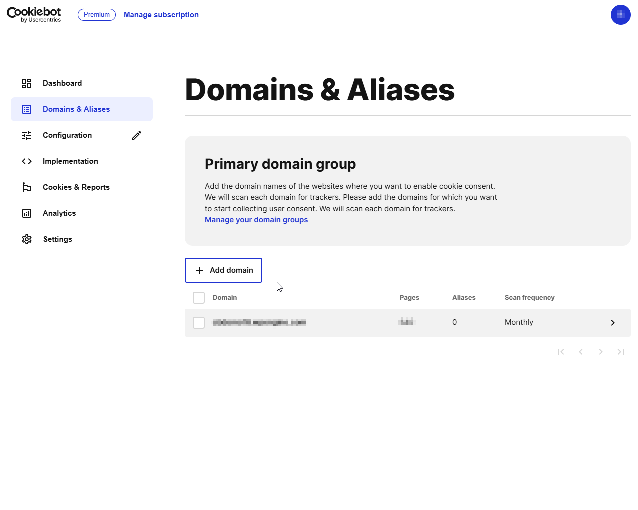Adding additional domains to your Cookiebot account – Cookiebot Support
