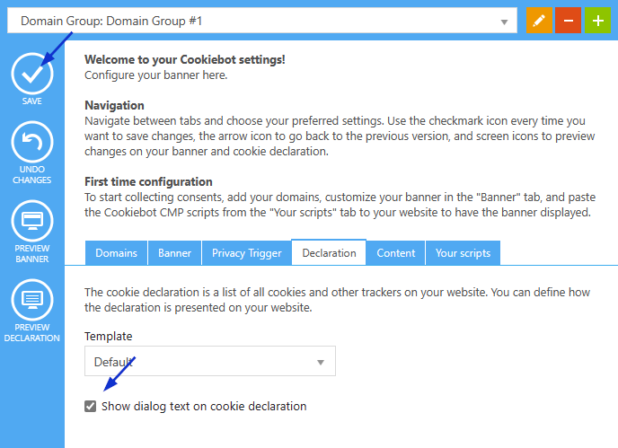What is included in the Cookie Declaration? – Cookiebot Support